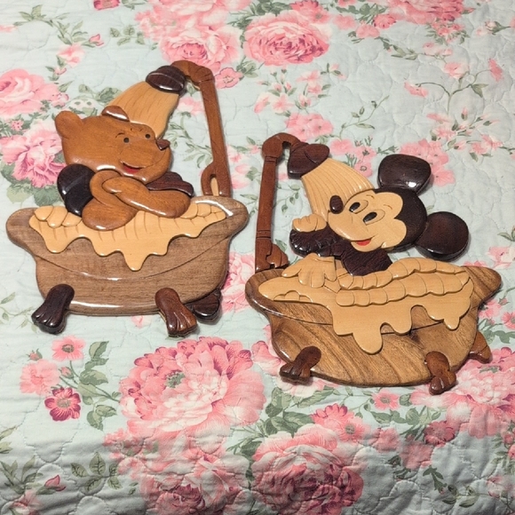 Disney | Wall Decor | Wooden Disney Wall Decor Set | Poshmark